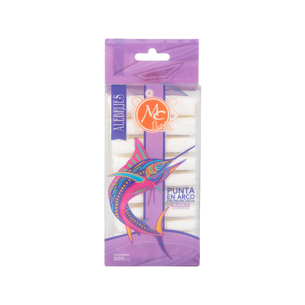 MC Nails Tips 200 pz blanca – Mc Nails Perú
